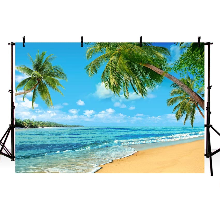 MEHOFOTO Sea Beach Photography Backdrops Hawaii Luau Backdrop for ...