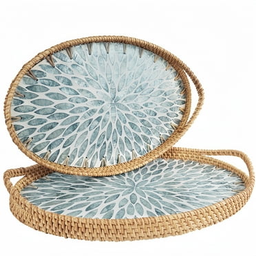 Windfall Natural Acacia Wood Tray, Wooden Cheese Plate, For Serving ...