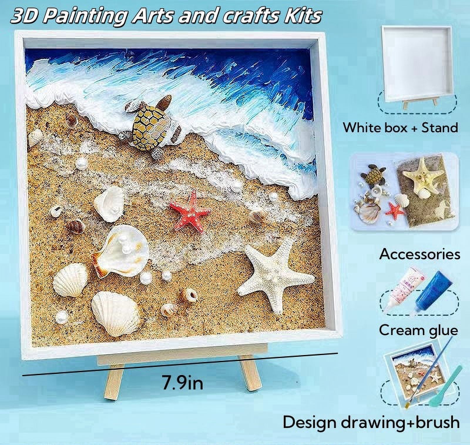 Colorful Seashell Sand Art Bottle Craft Kit with Decorating Shells and ...