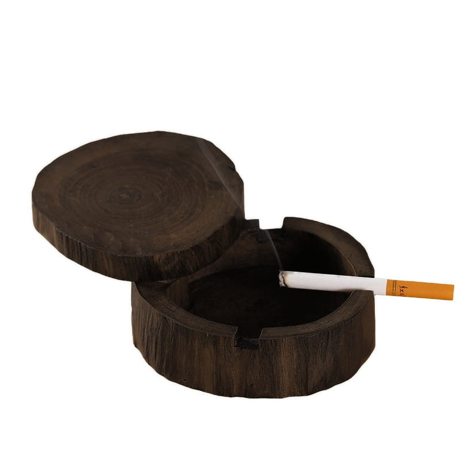 MEHOOM Wooden Flame Retardant Ashtrays for Home,Boho Decor Ashtrays for ...