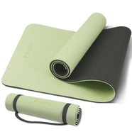 Microdry Workout Non-Slip Black Yoga Mat, Extra Thick Skid Resistant ...