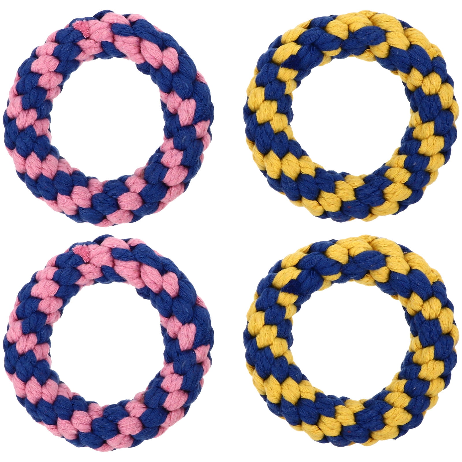 MEIBUTYUP Dog Teething Toy Set, Assorted Rope Chew Toys for Puppies ...