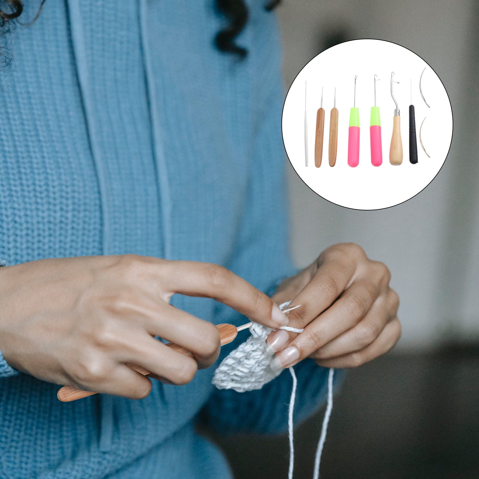 MEIBUTYUP Weaving Crochet Needle Assorted Color Multipurpose ...