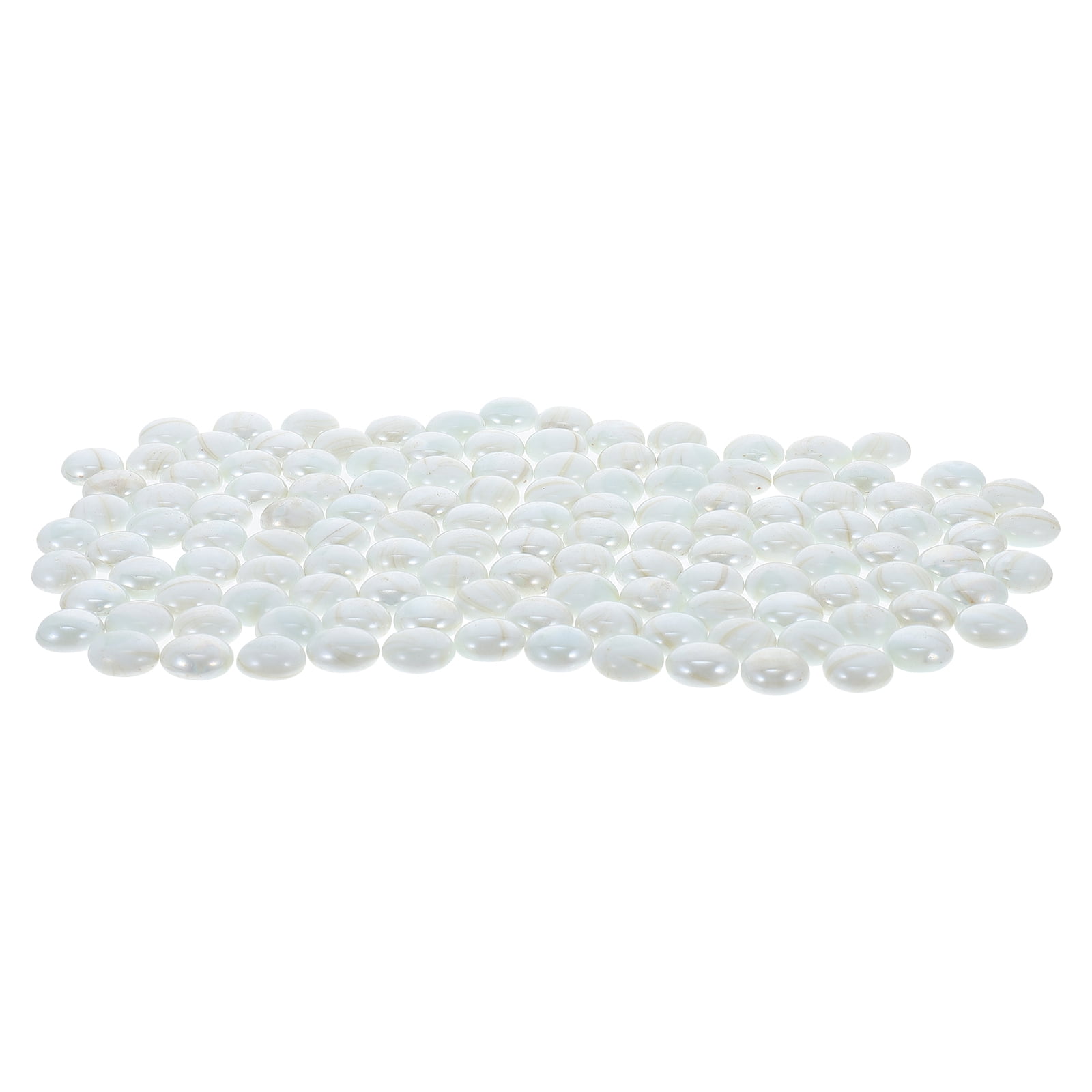 MEIBUTYUP 1Pack Fish Tank Rocks Sky Blue Glass Pebbles for Aquarium ...