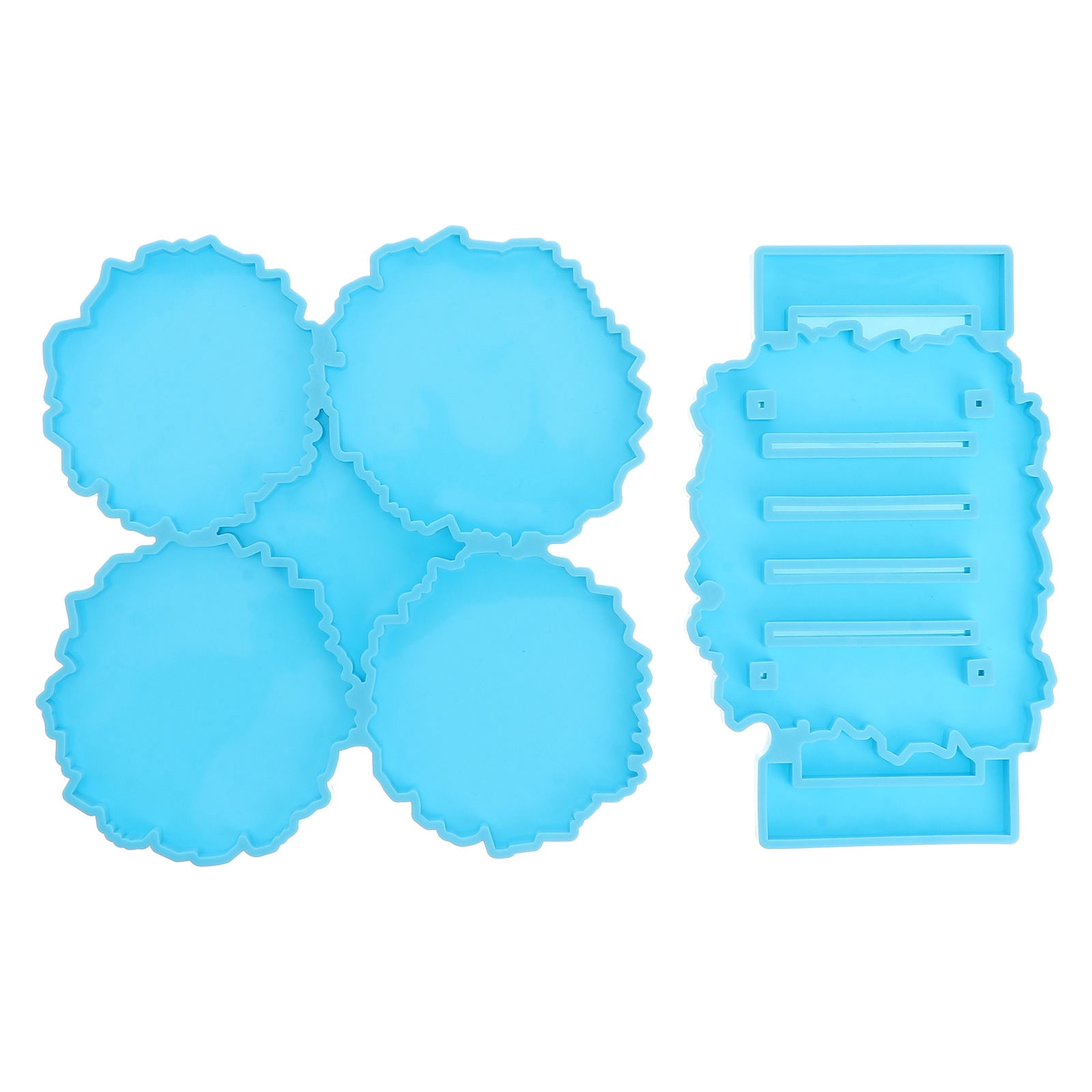 MEIBUTYUP Silicone Mold Set for Resin Casting Cup Holder with Easy ...