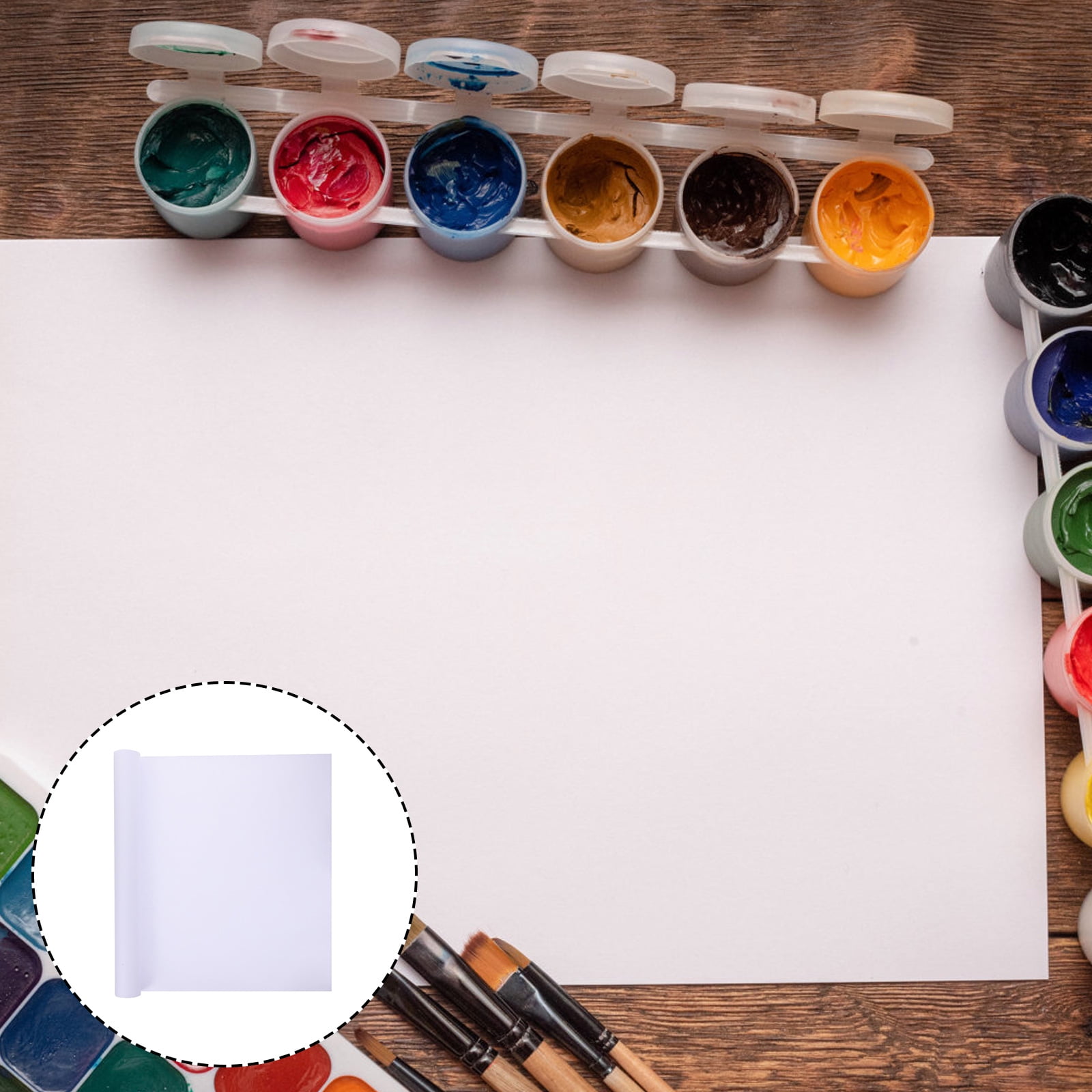 MEIBUTYUP White Long Paper Roll for Arts and Crafts - Easy to Use and ...