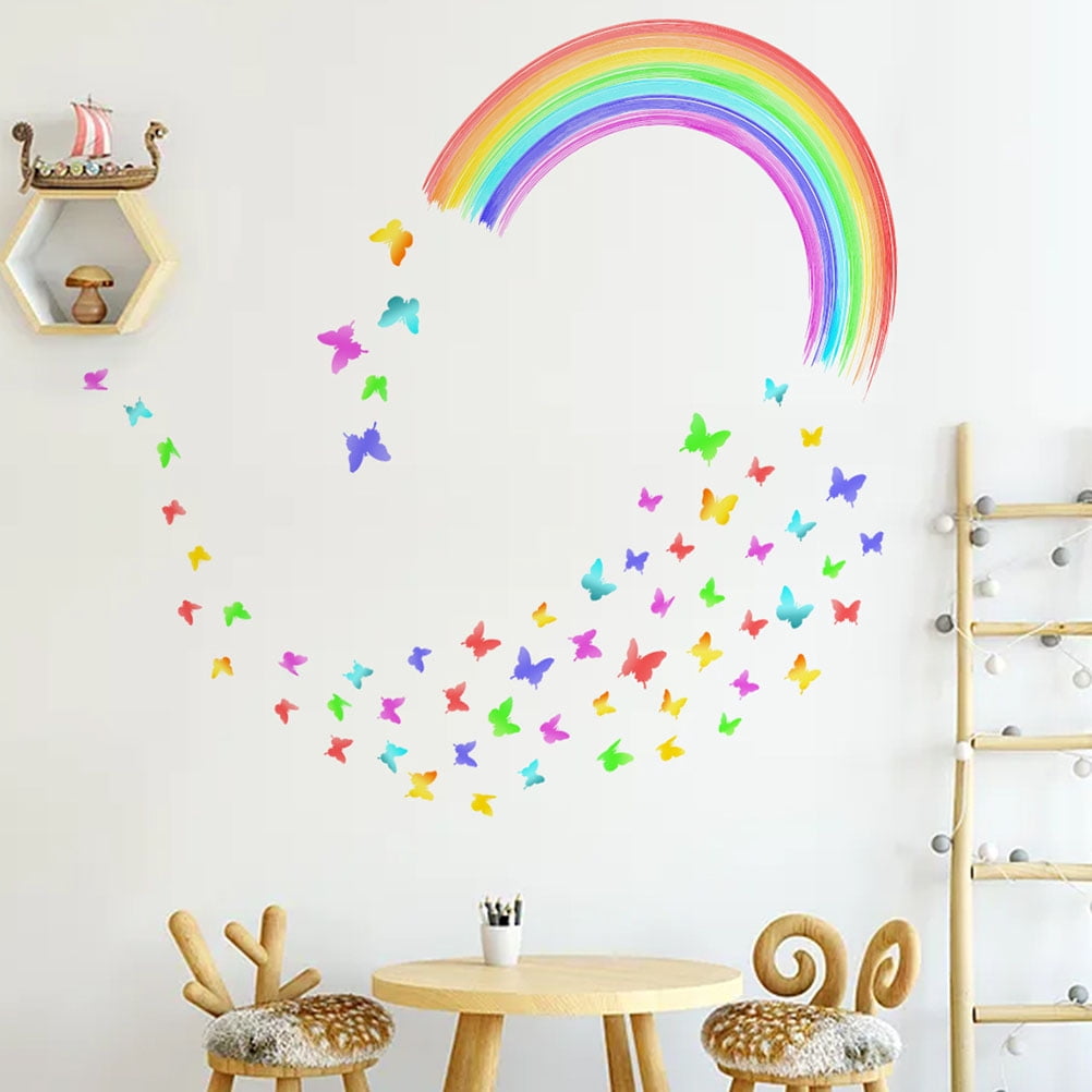 MEIBUTYUP PVC Wall Decals Creative DIY Stickers for Home Interior ...