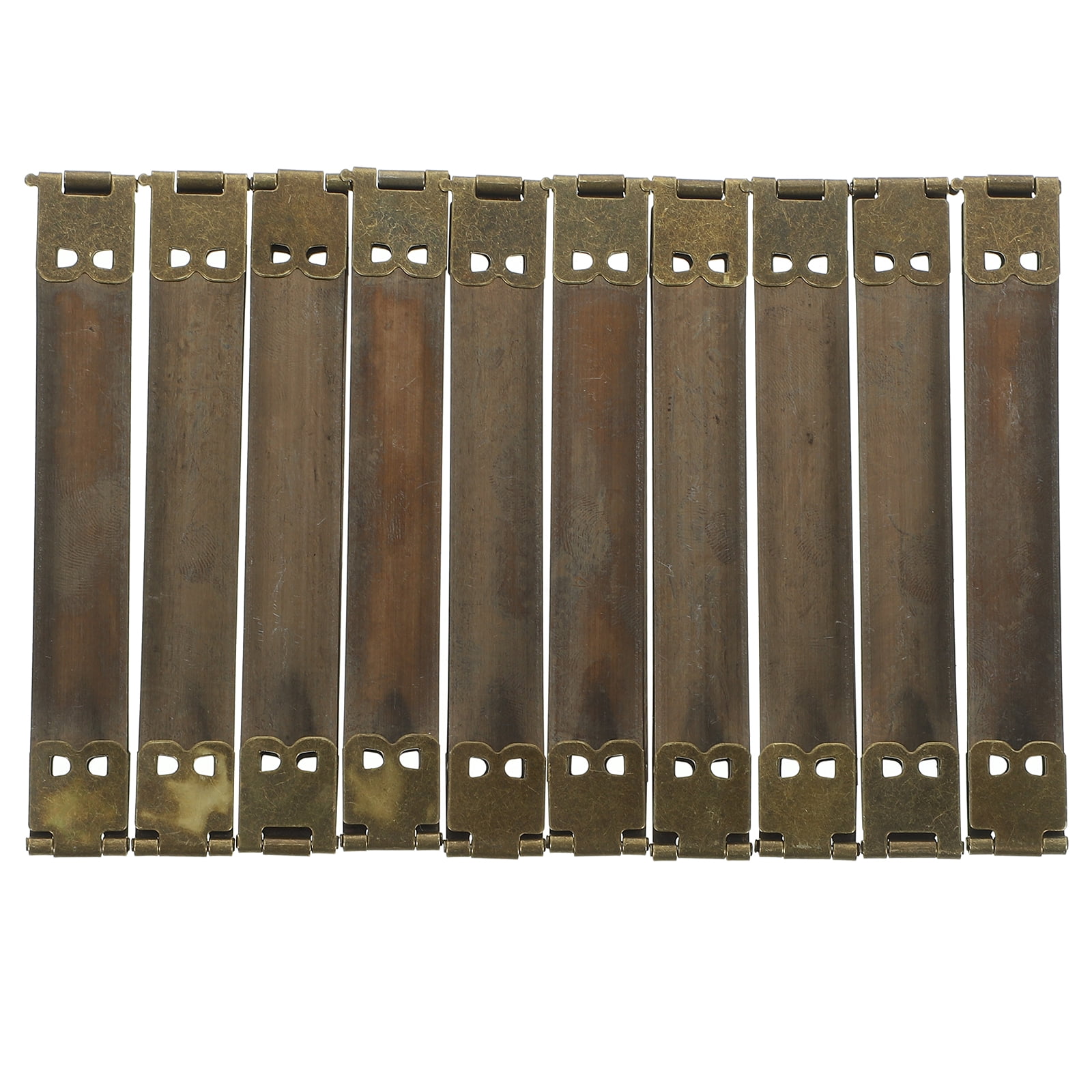 MEIBUTYUP 20pcs Flex Spring Closure Iron Dark Brown Purse Clasp ...