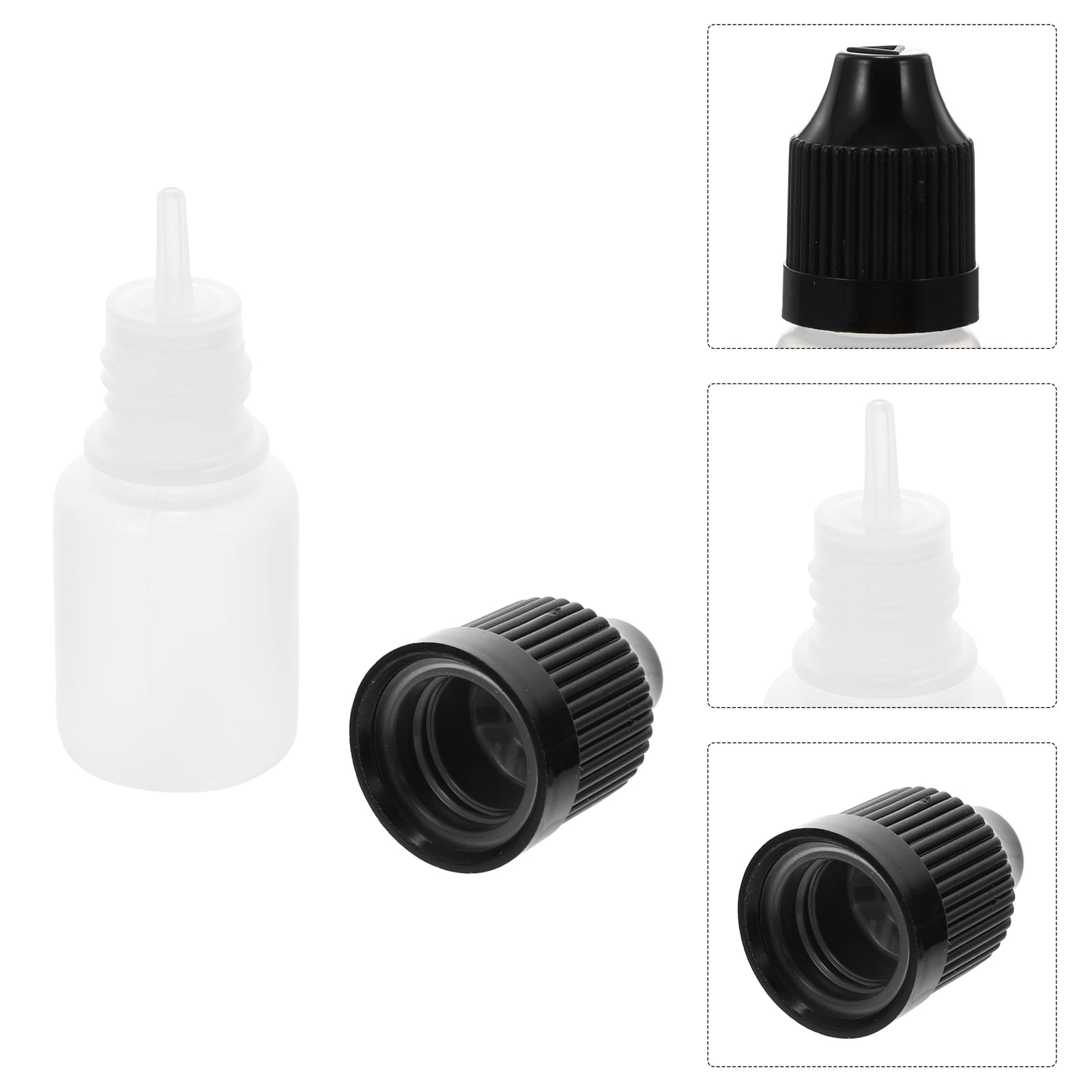 MEIBUTYUP 20Pcs Eye Liquid Plastic Bottles Reusable Squeezable Dropper ...