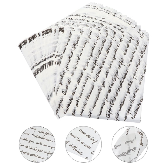 MEIBUTYUP 50 Sheets Sandwich Wrapping Paper Sheets White with for ...