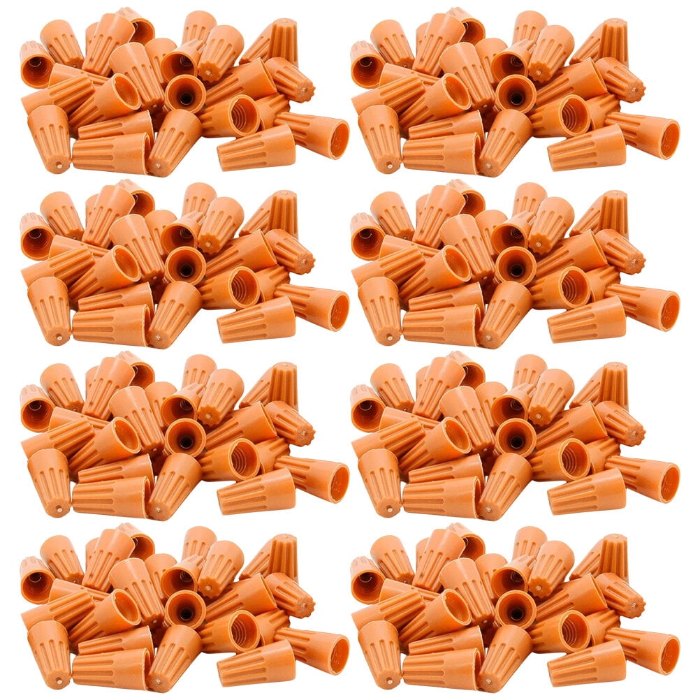 MEIBUTYUP 500Pcs Orange Wire Connector Nuts for Secure Electrical Wire ...