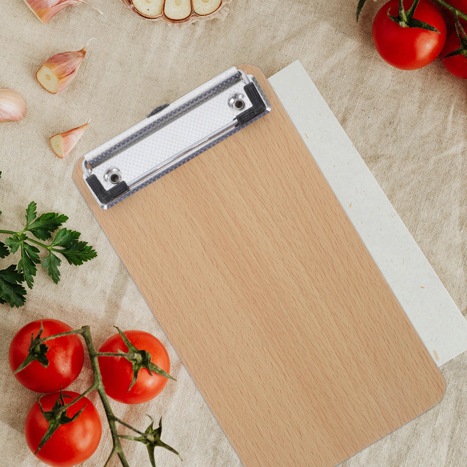 MEIBUTYUP 6pcs Wooden Clipboard File Folder Khaki for Menus, Exam ...