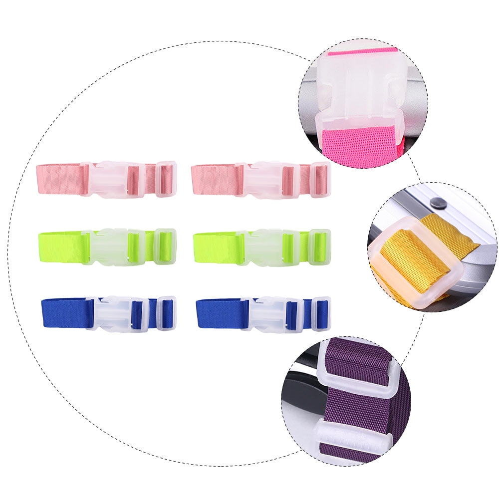 MEIBUTYUP 6pcs Adjustable Retaining Straps for Luggage Travel Gear ...
