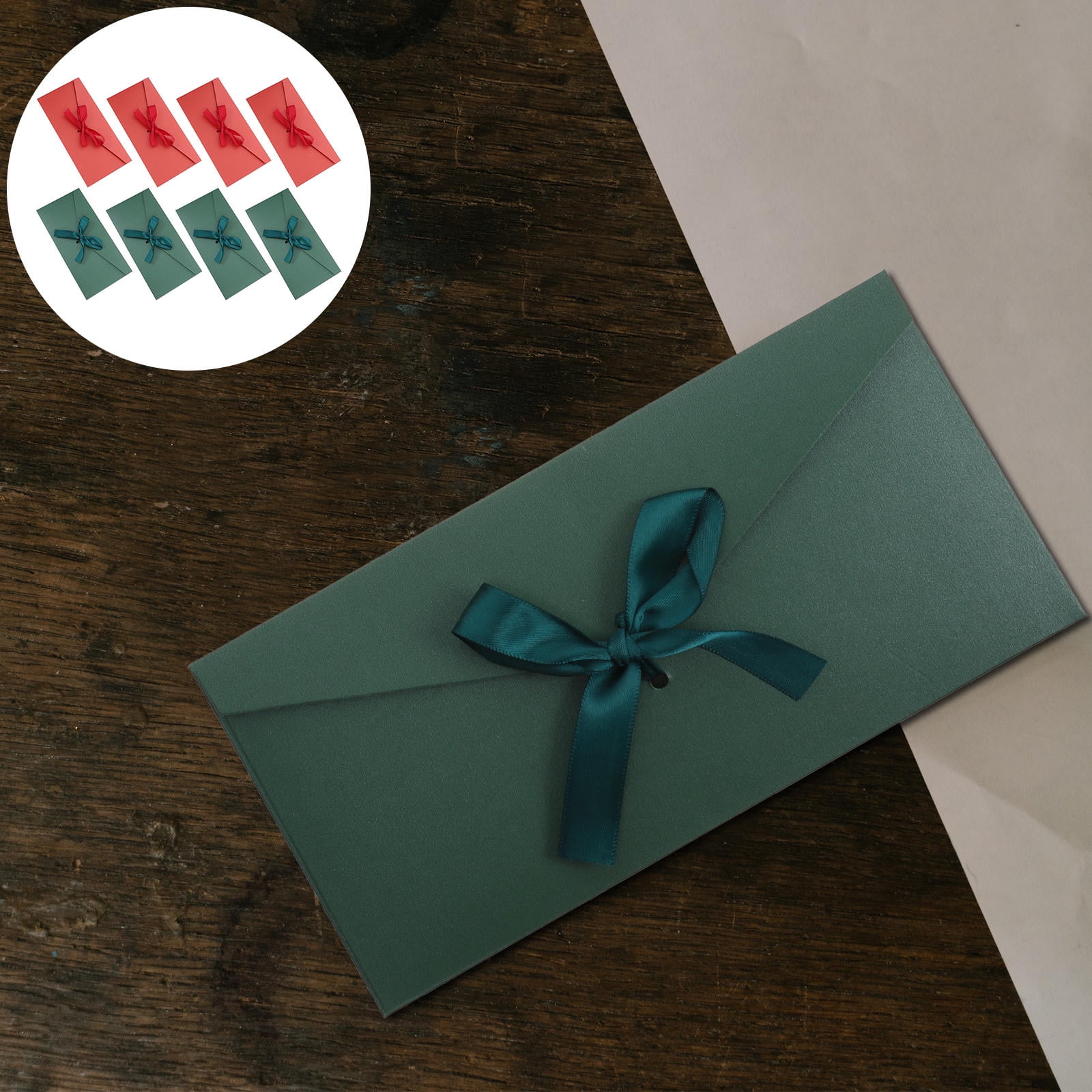 MEIBUTYUP 8Pcs Lightweight Portable Bow-Knot Paper Envelopes for Thank ...