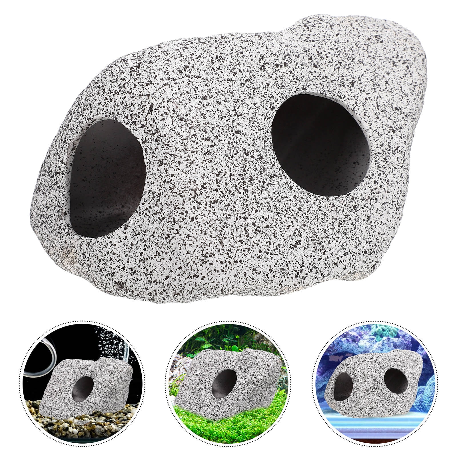 MEIBUTYUP Aquarium Decorative Cave Fish Tank Adorn Shrimp Spawn Hide ...
