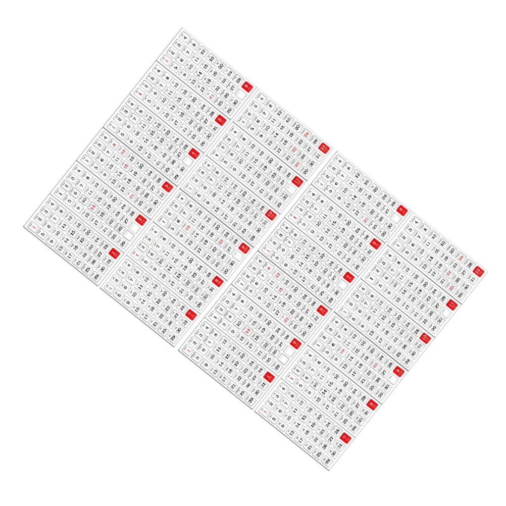 MEIBUTYUP Assorted Color Monthly Calendar Tabs with Strong Adhesive for ...