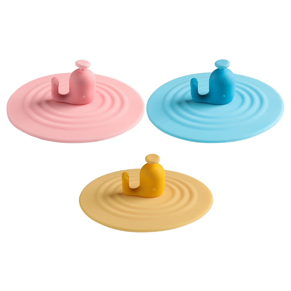 MEIBUTYUP Silicone Cup Lid Covers, 3-Pack Assorted Colors for Dust and ...