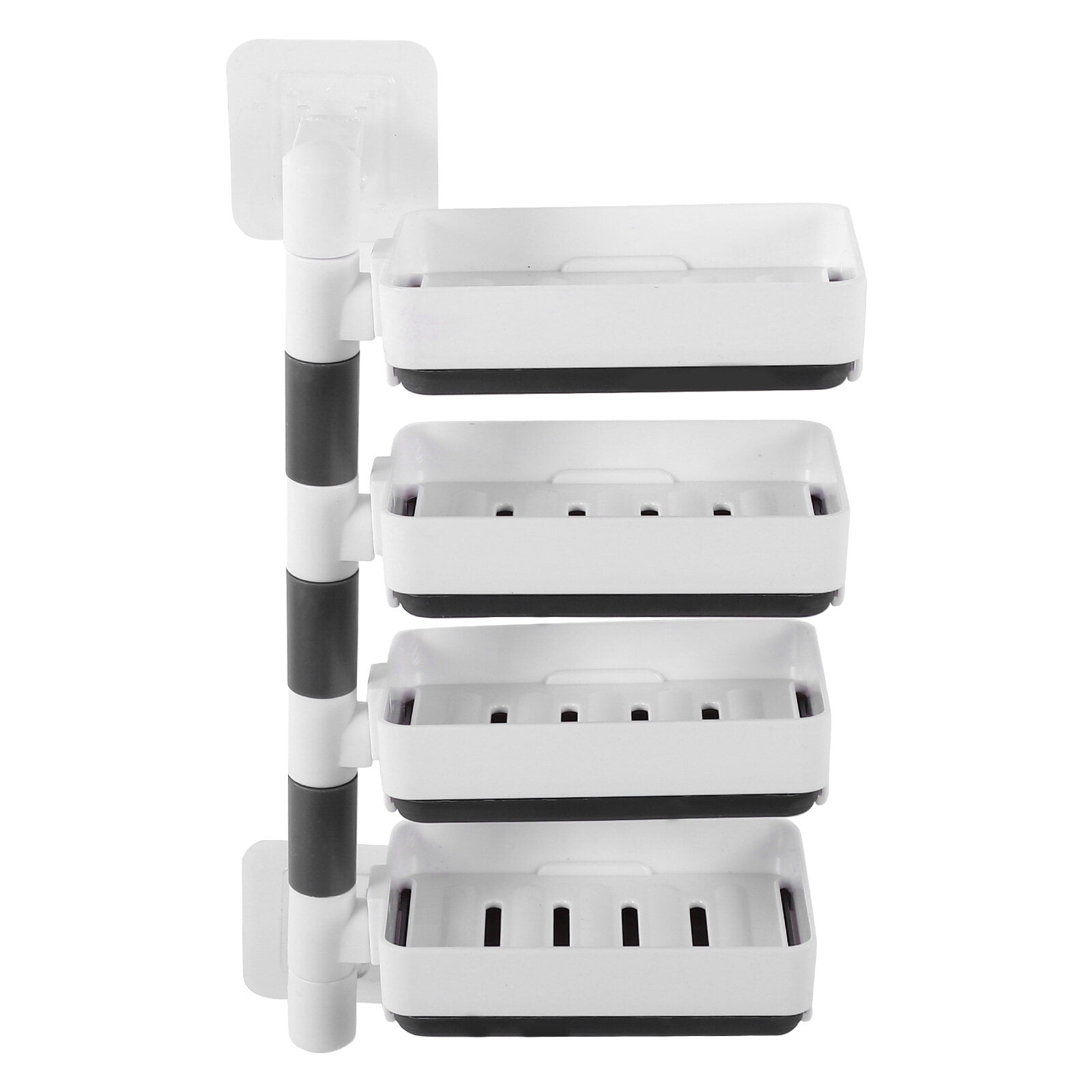 MEIBUTYUP Soap Mounted Bathroom Shelf White Easy to Clean Household ...