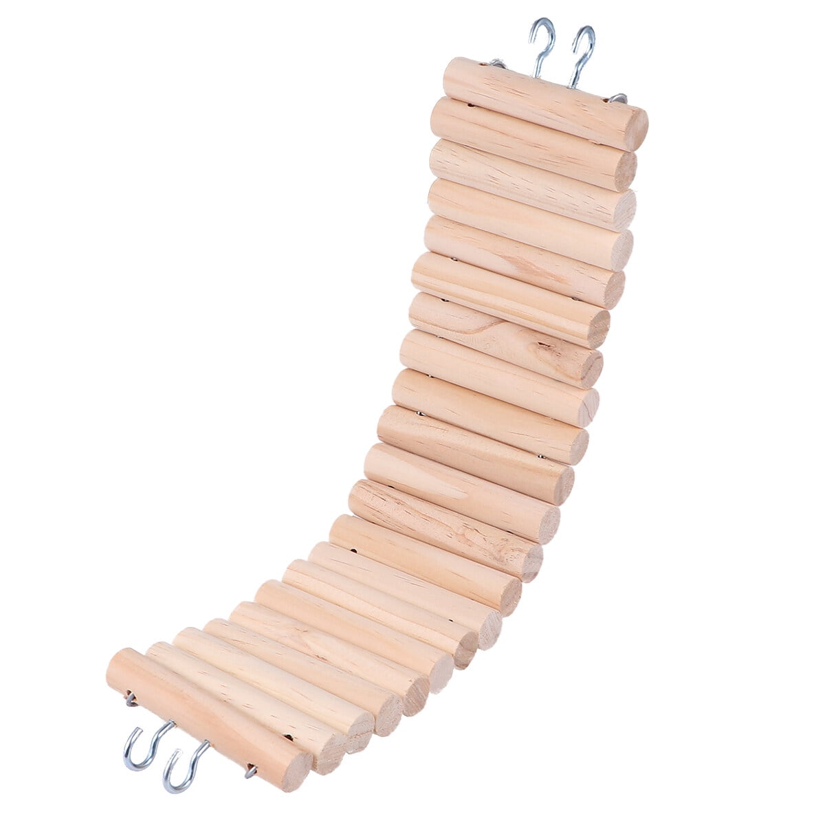 MEIBUTYUP Small Pet Ladder Beige Wood 1Pack for Cage Enrichment ...