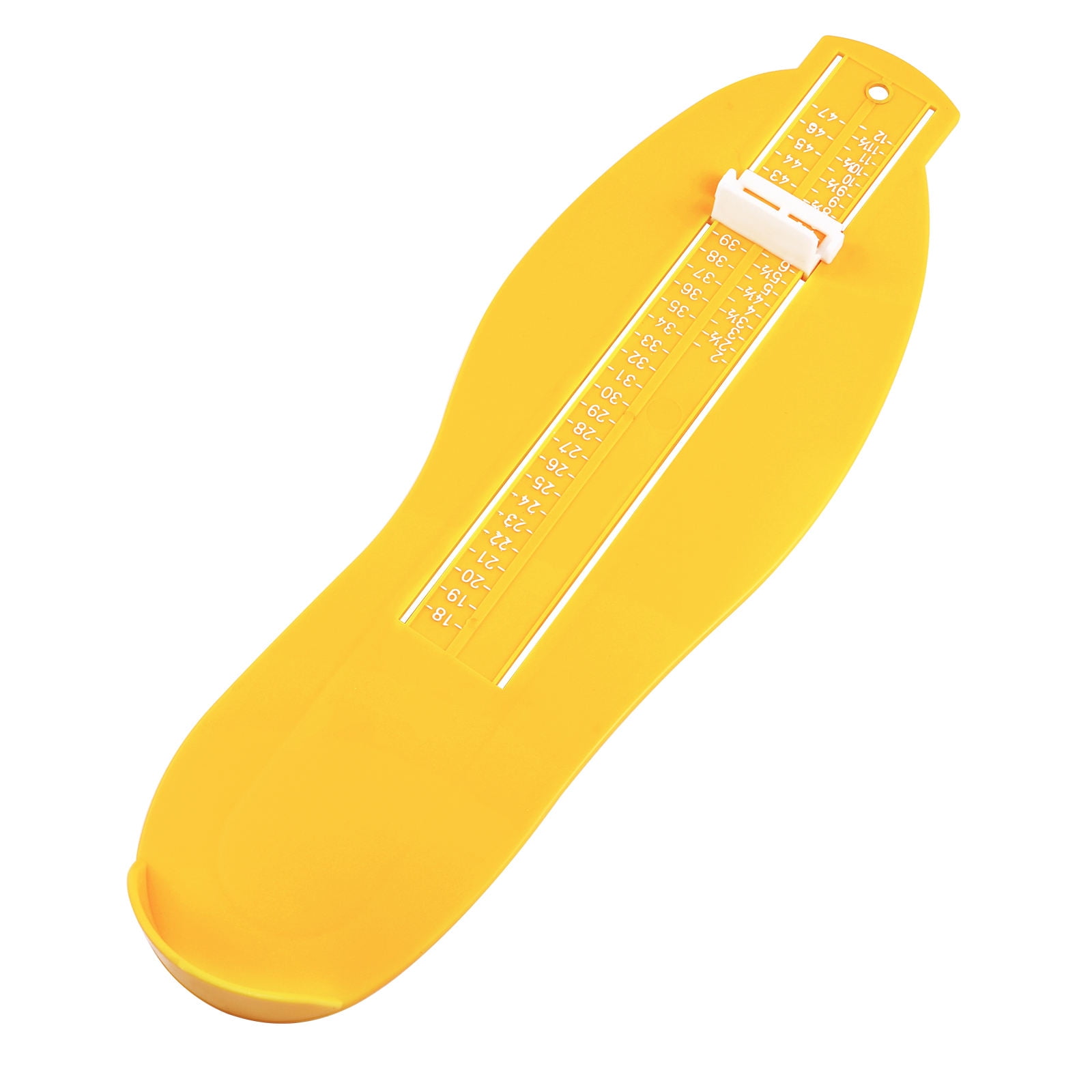 MEIBUTYUP Foot Size Measuring Tool ABS Yellow 1Pcs - Walmart.com