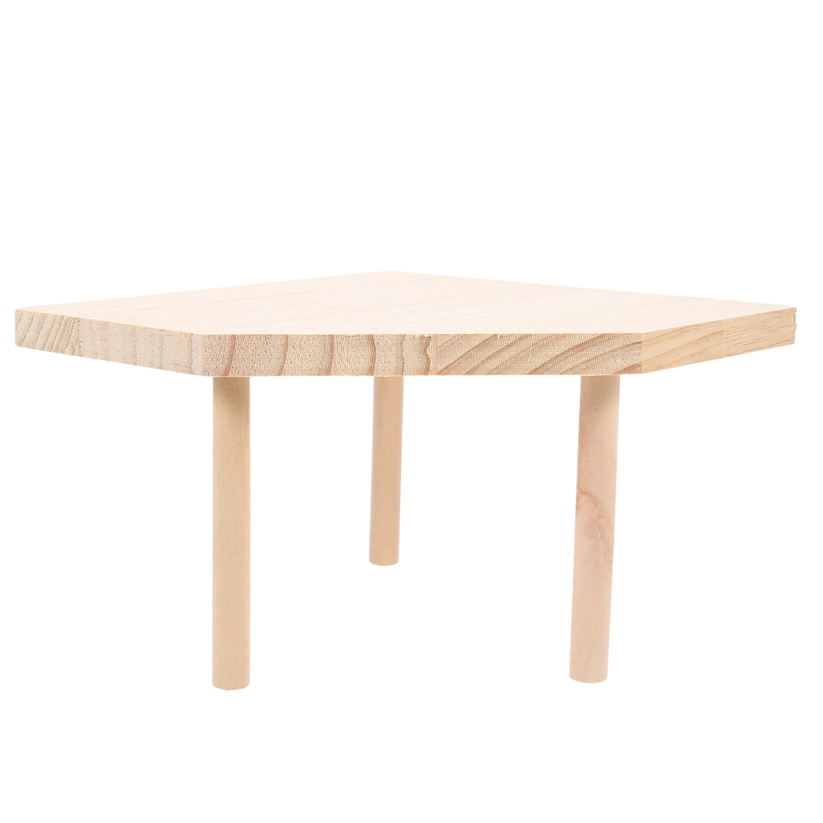 MEIBUTYUP Khaki Wooden Hamster Play Platform for Small Pets Fun and ...