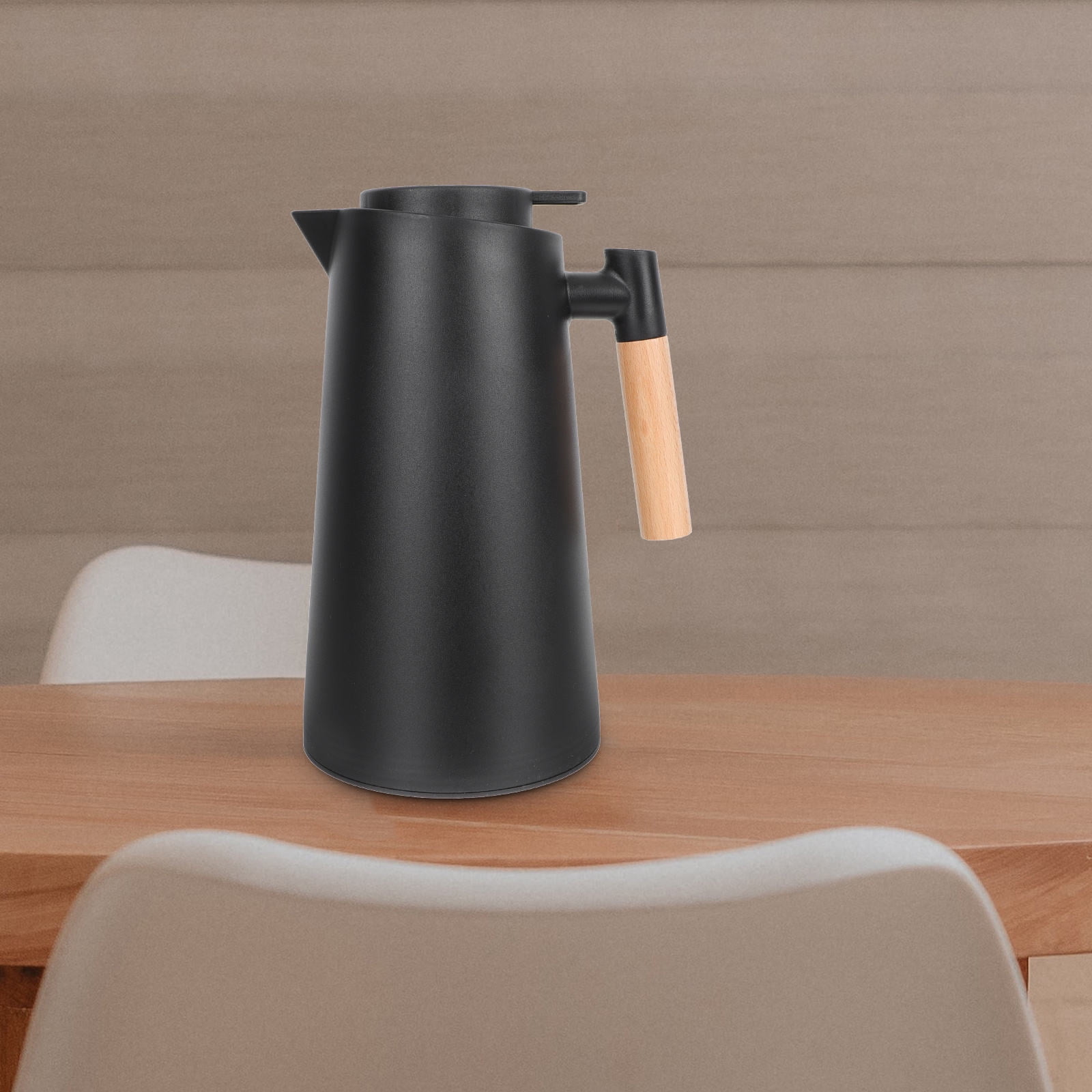 MEIBUTYUP Portable Kettle for Hot Water Black Wood 1Set for Outdoor Use ...