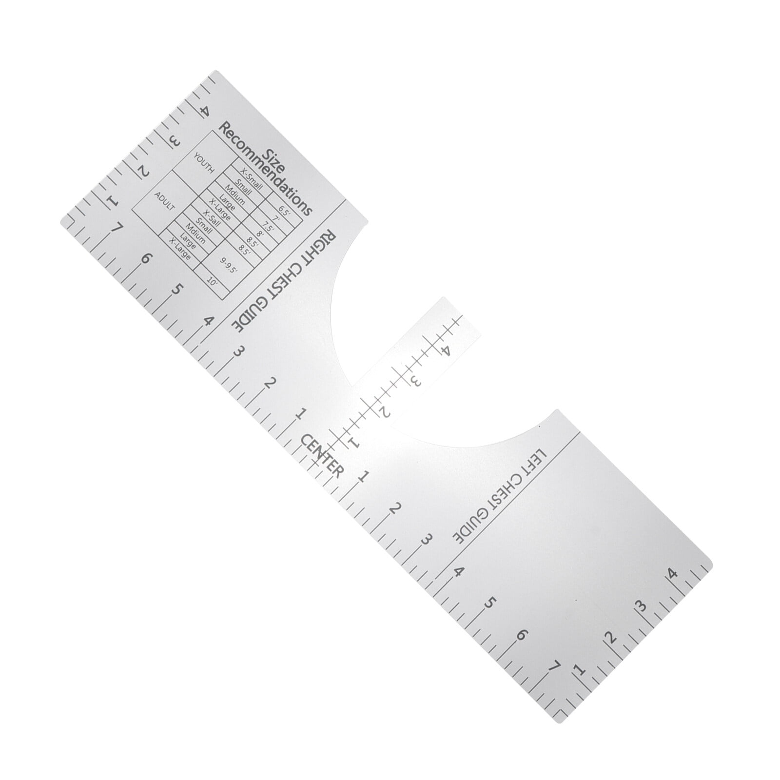 MEIBUTYUP Acrylic T-Shirt Ruler Transparent Centering Guide for ...