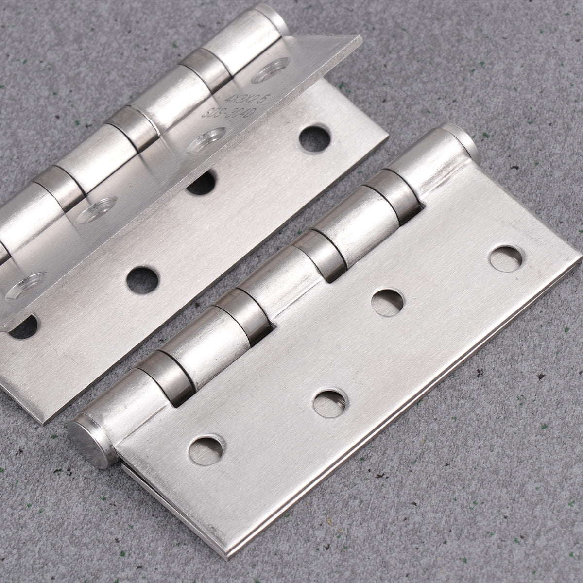 MEIBUTYUP Set of 2 Silent Flat Stainless Steel Hinges for Home Use ...