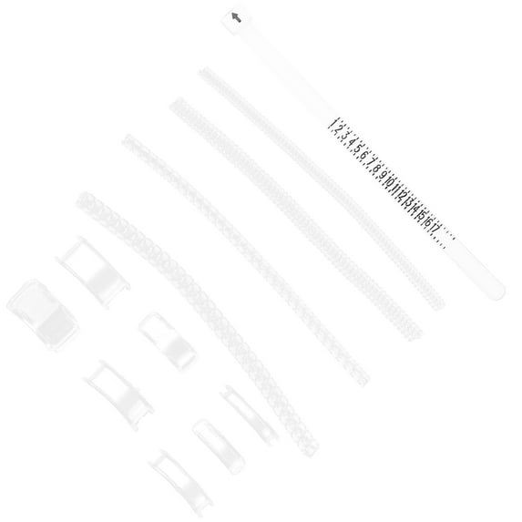MEIBUTYUP Transparent Metal Ring Sizer Adjusting Kit for Easy Finger ...