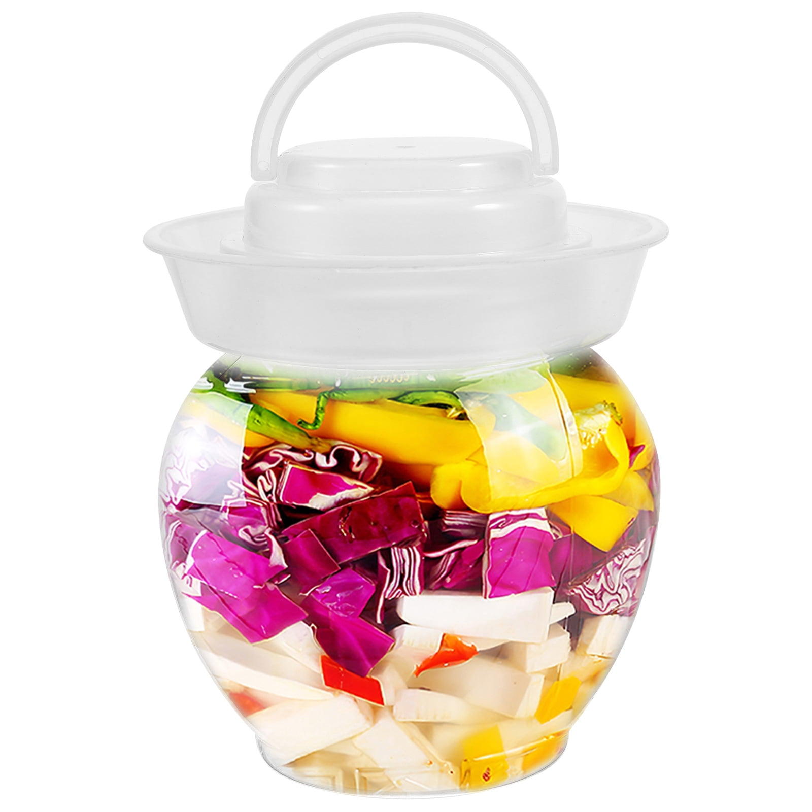 MEIBUTYUP Clear Fermentation Jar with Lid for Kitchen Use, Airtight ...
