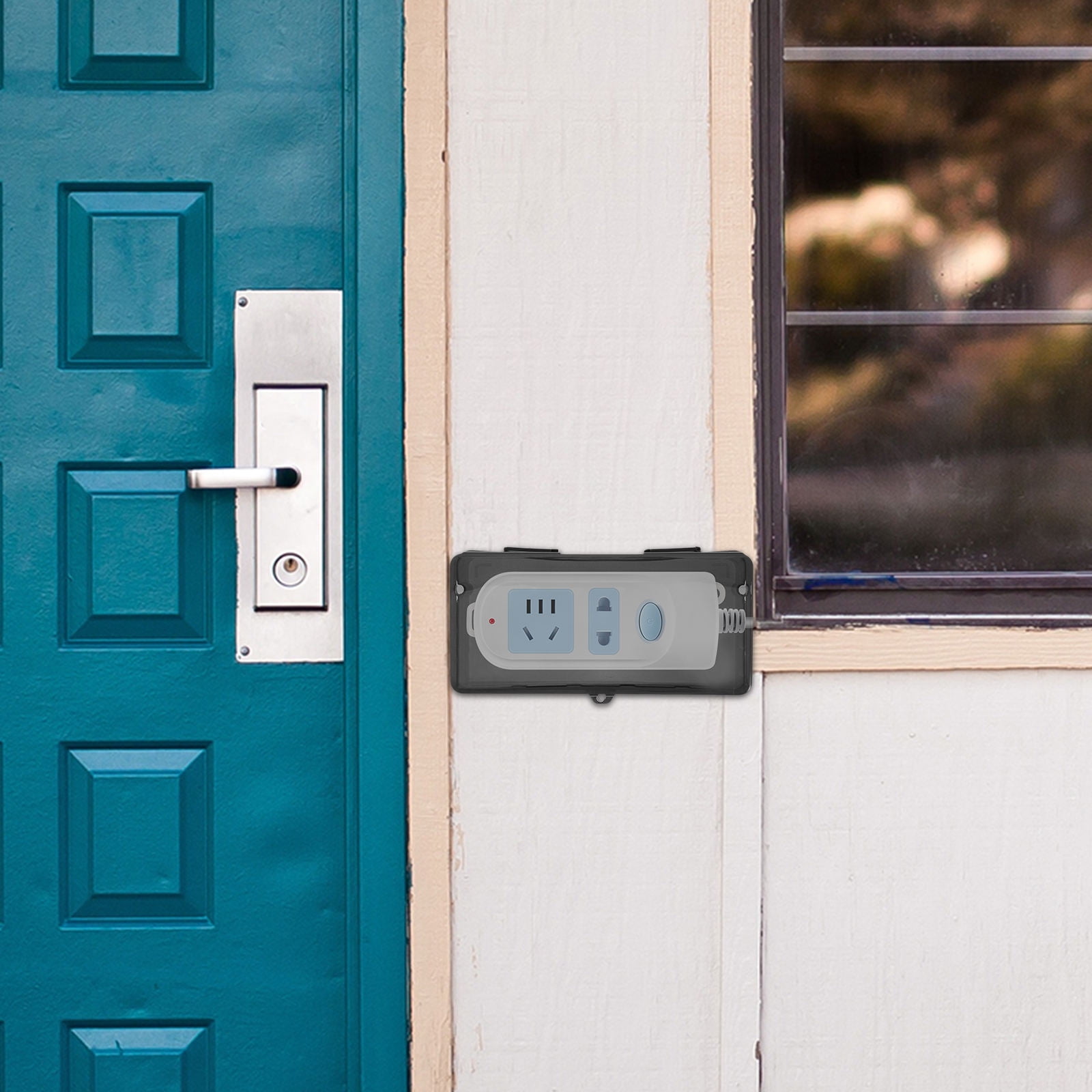 MEIBUTYUP Waterproof Socket Box Electrical Box Black Plastic for ...