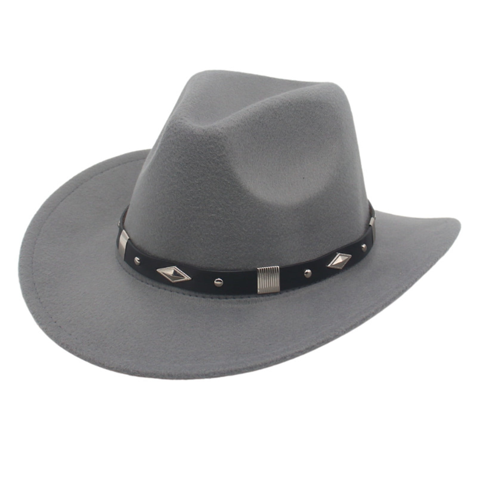 MEICHEN Cowboy Hat for Women Western Style Bowler Hat Wide Brim Cowboy ...