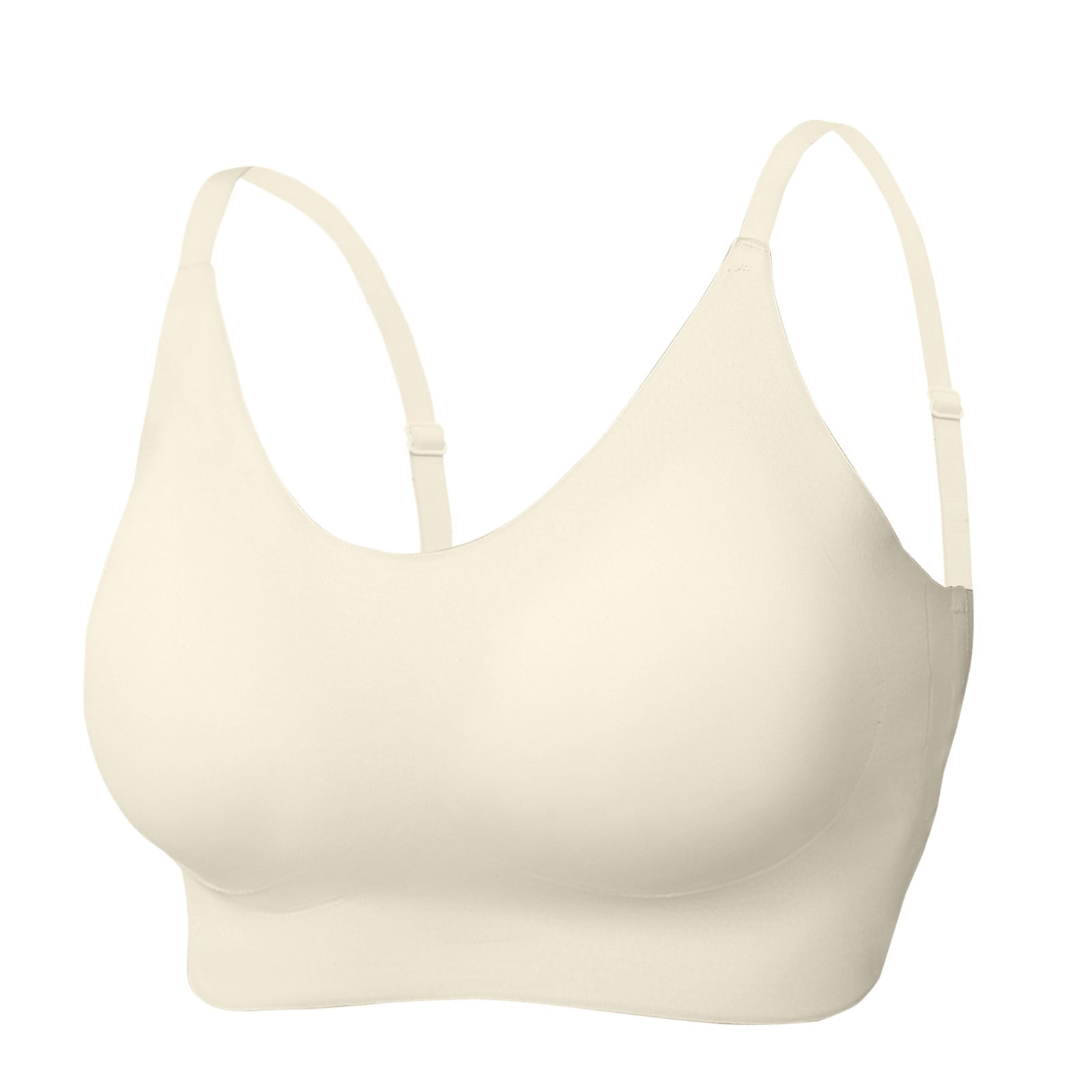 MEICHEN Jelly Bras for Women Plus Size Wireless Bra Deep V Full ...