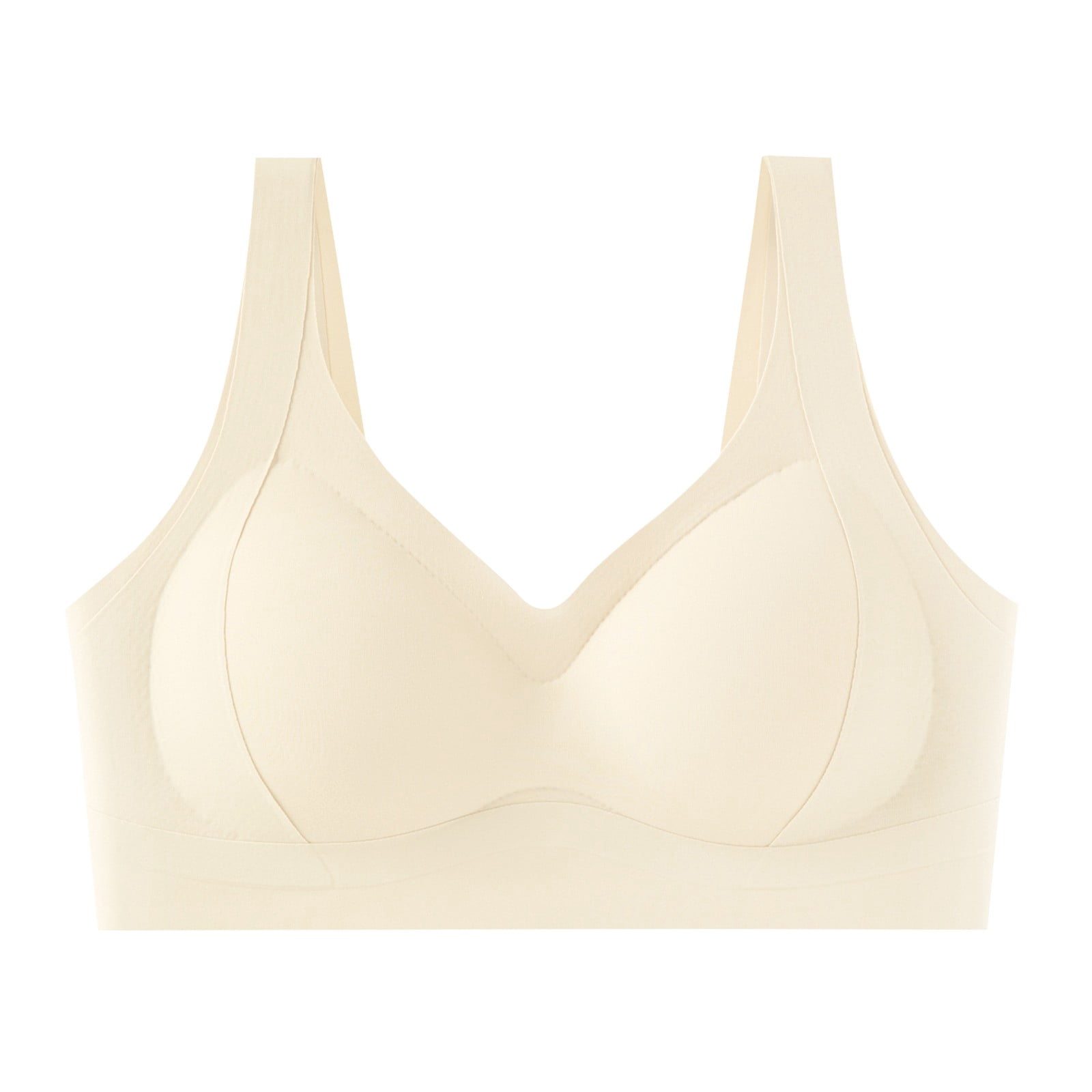 MEICHEN Ladies Jelly Tshirts Bras Solid Full Coverage Push Up Bras No ...