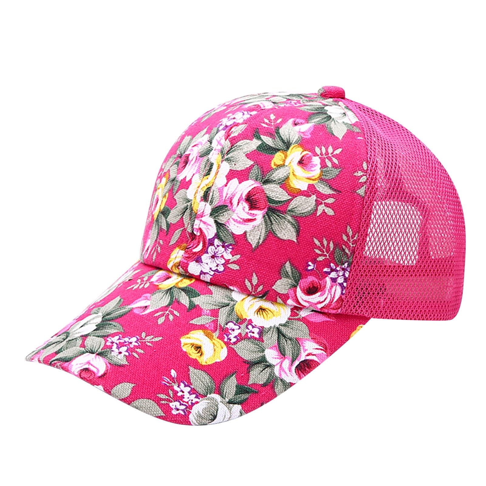 MEICHEN Pink Women's Baseball Caps, Peony Color Baseball Cap Casual ...