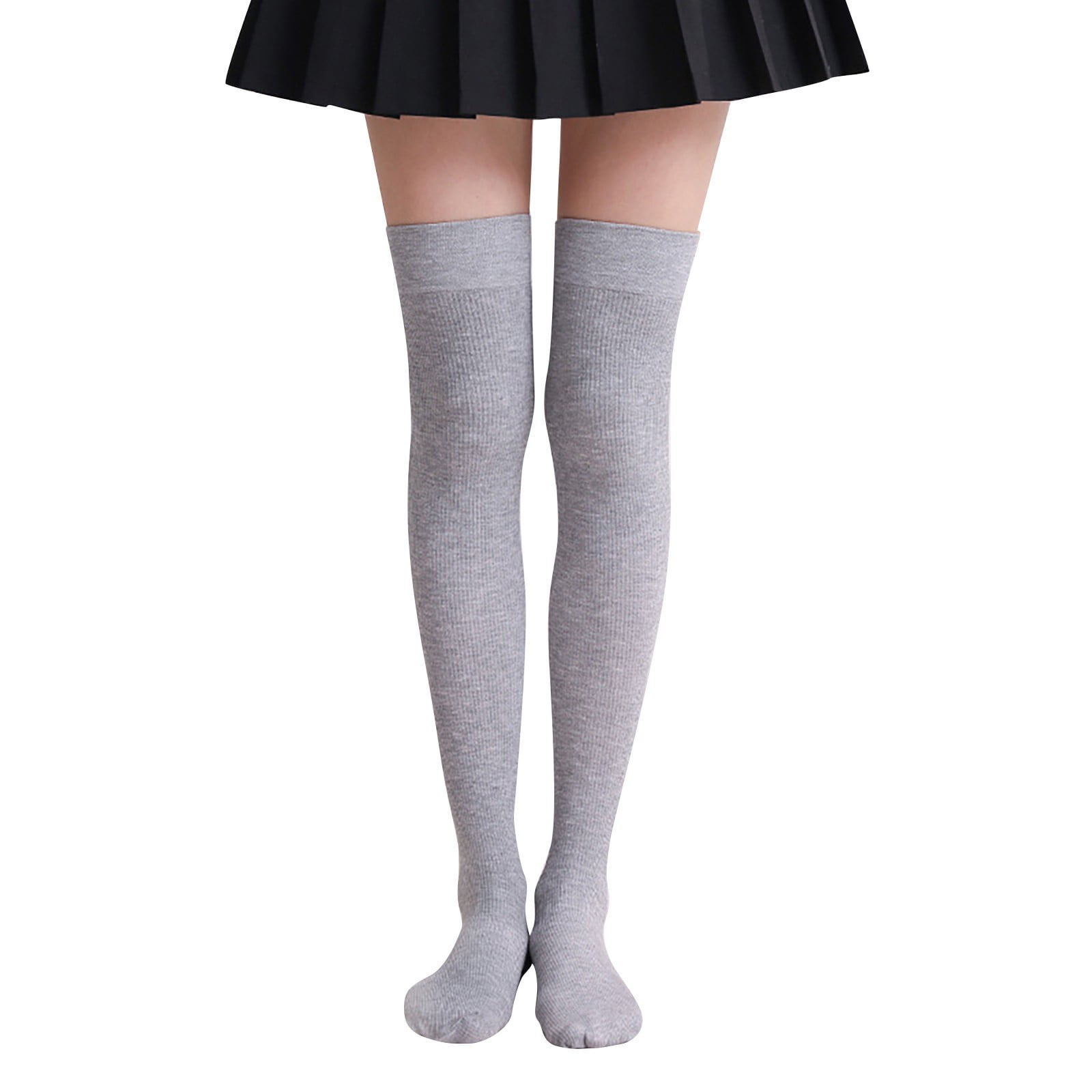 MEICHEN Stockings for Women, 1 Pair Extra Long Solid Color Thigh High ...