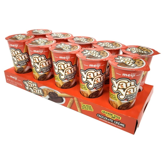 MEIJI Yan Yan Dipping BCF26 Sticks, Chocolate Crème - 2 oz, Pack of 10 ...