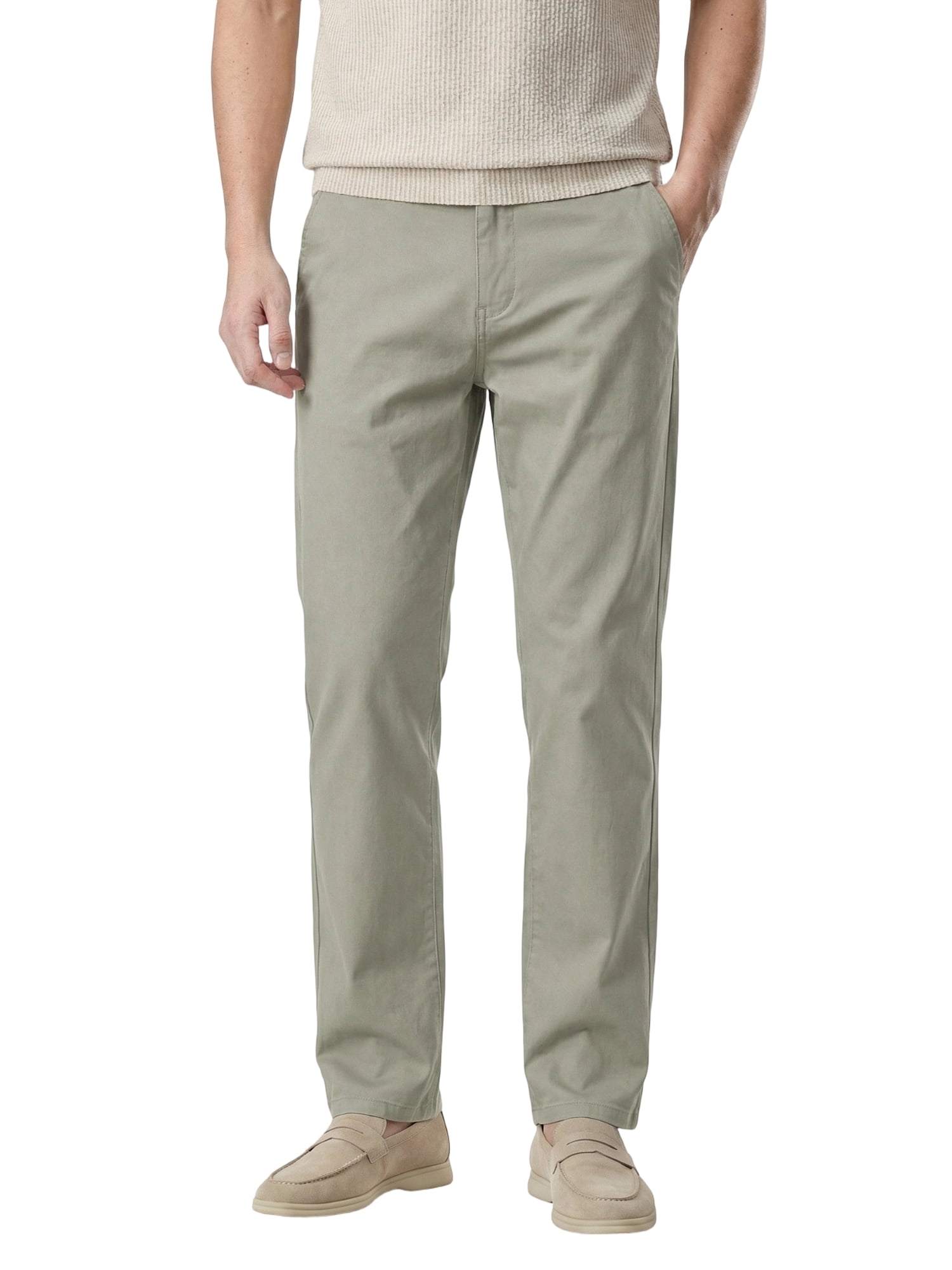 MEILIHUA Men's Business Casual Pants - Lightweight Stretch Cotton ...