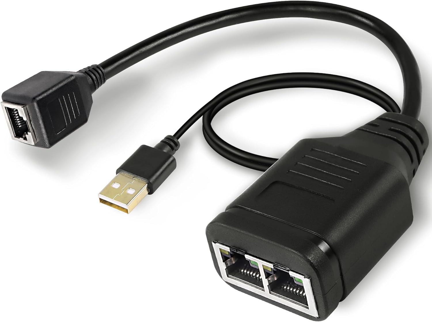 MEIRIYFA RJ45 Gigabit Ethernet Splitter Switch Cable,RJ45 1 Female to 2 ...