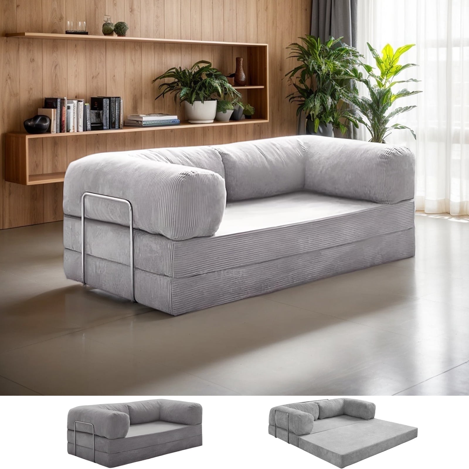 MEISIMAN Sofa Bed, 2-in-1 Convertible Folding Bed - Pull Out Couch ...