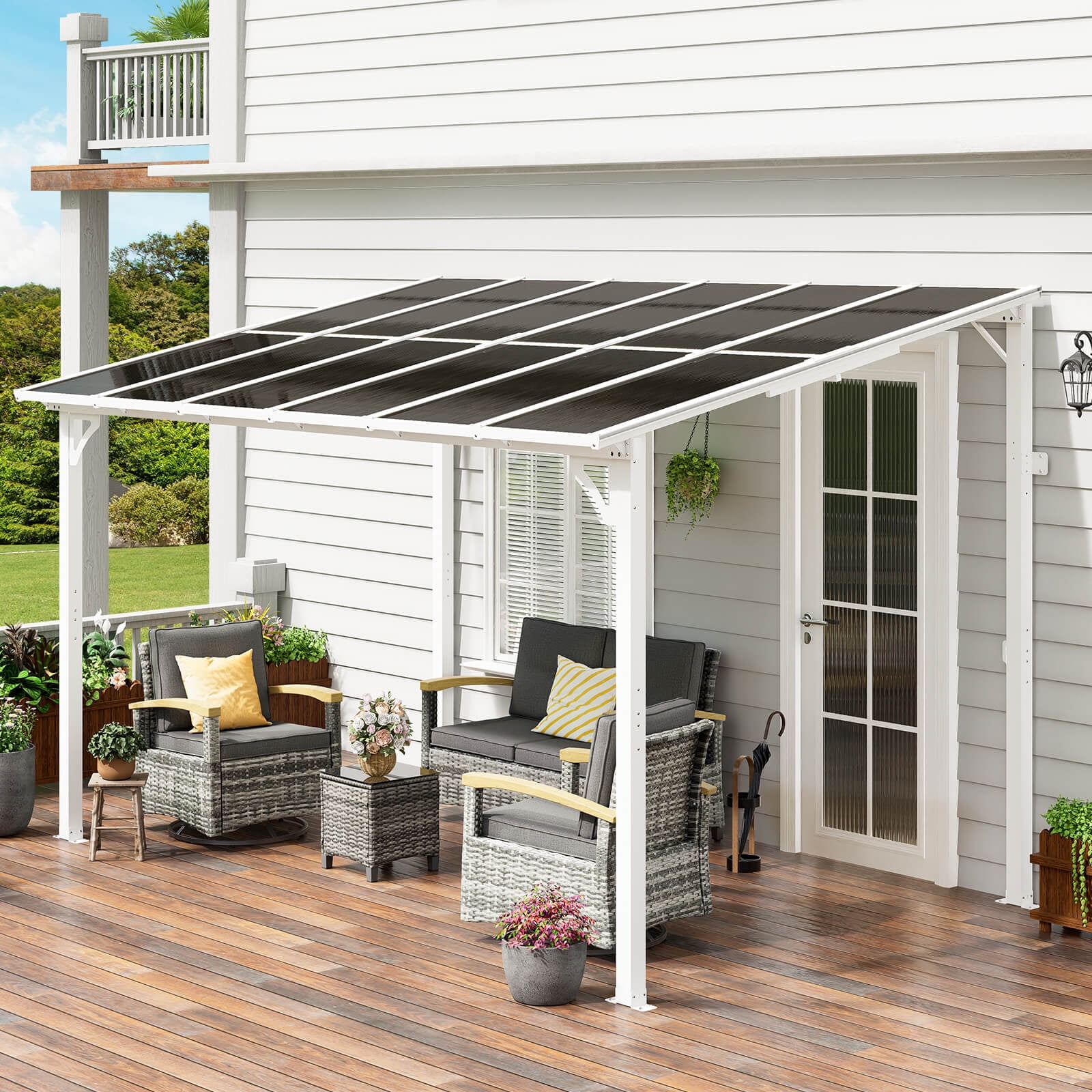 Customer reviews for MEISSALIVVE 8' x 12'Hardtop Gazebo, Wall Mounted ...
