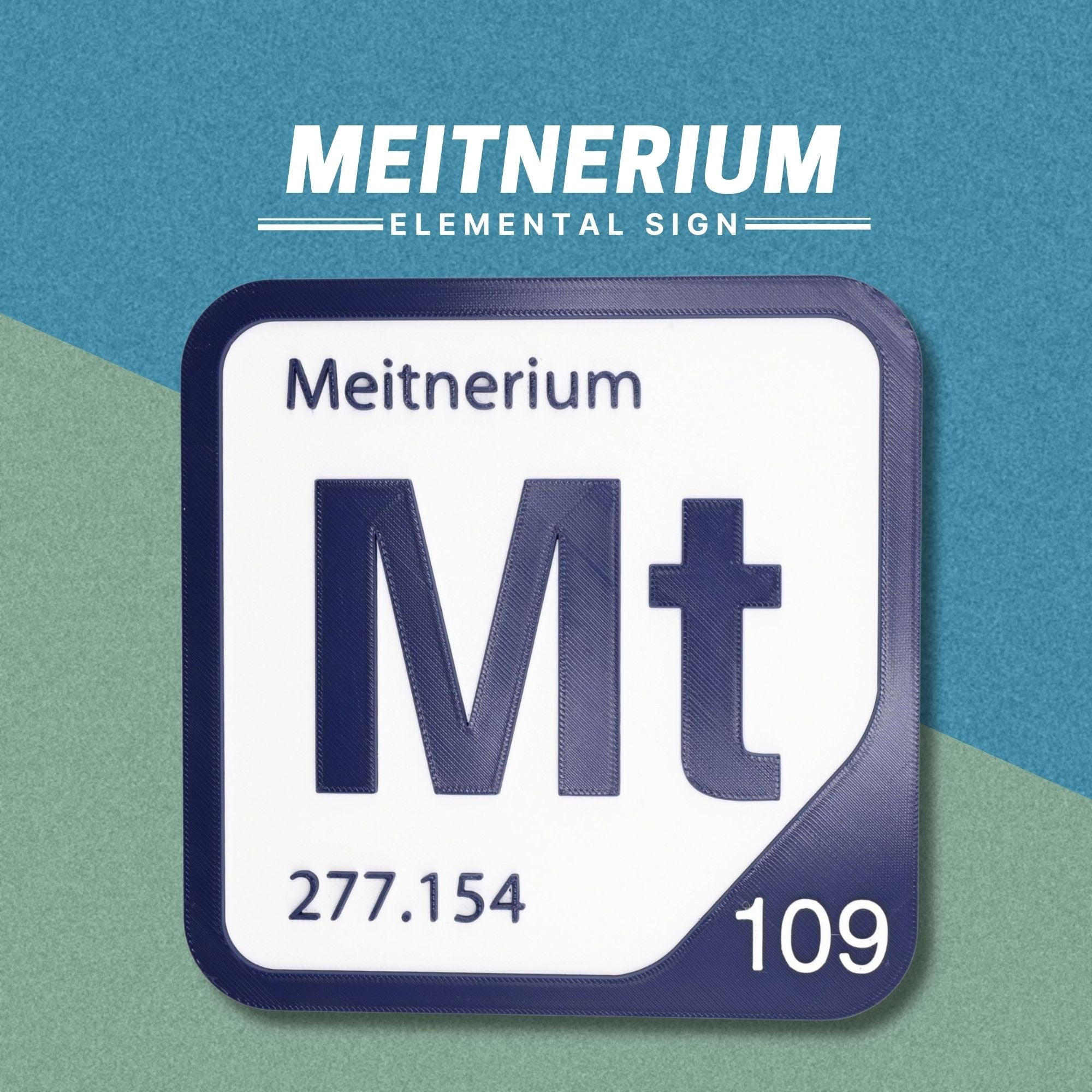MEITNERIUM Periodic Table Tile – Educational Wall Art for Science ...