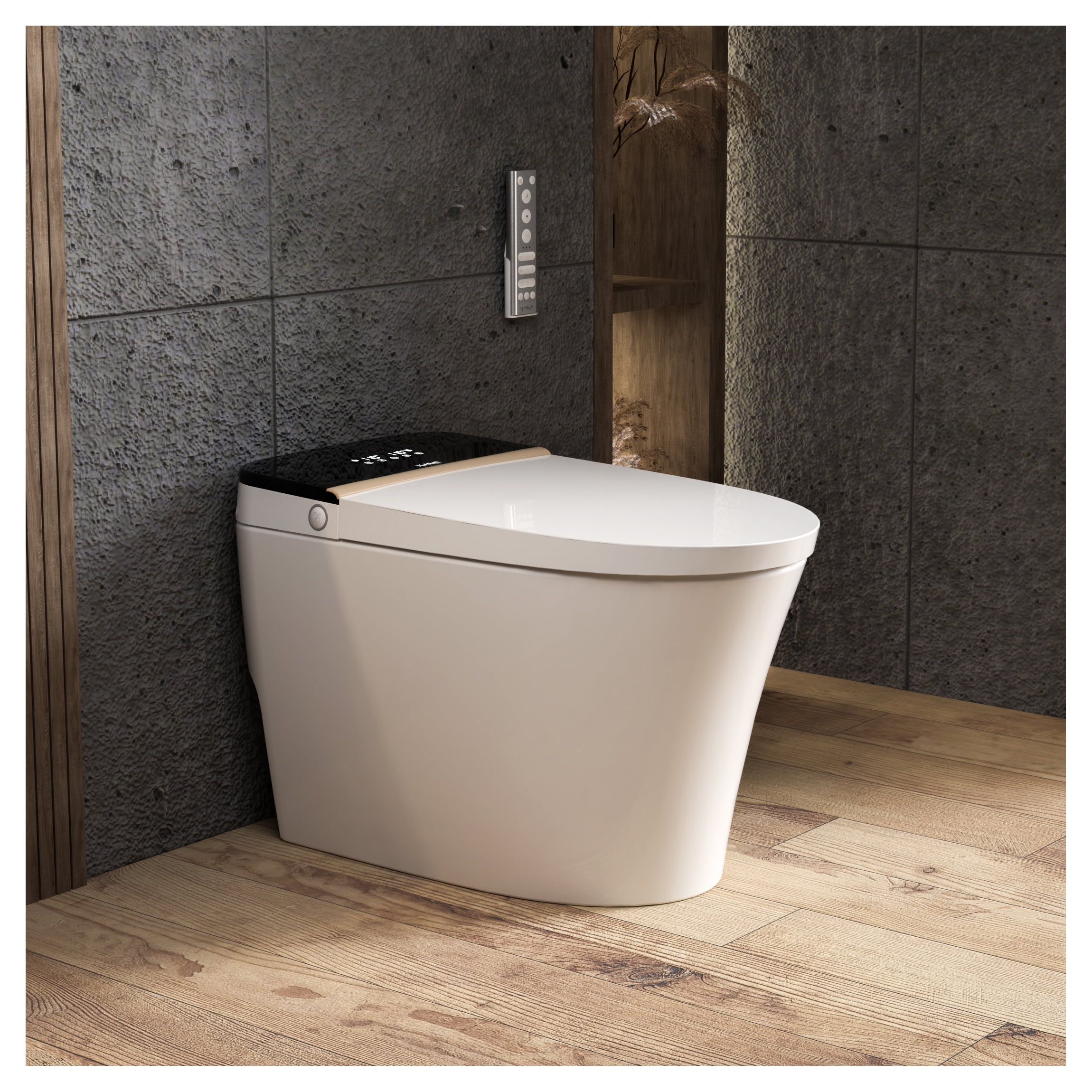 MEJE #MZE012 - One Piece Elongated Smart Toilet Bidet with Dual Flush ...