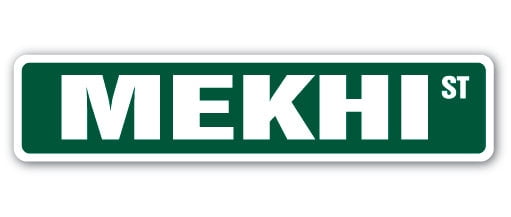 MEKHI Street Sign Childrens Name Room Sign | Indoor/Outdoor | 30" Wide ...
