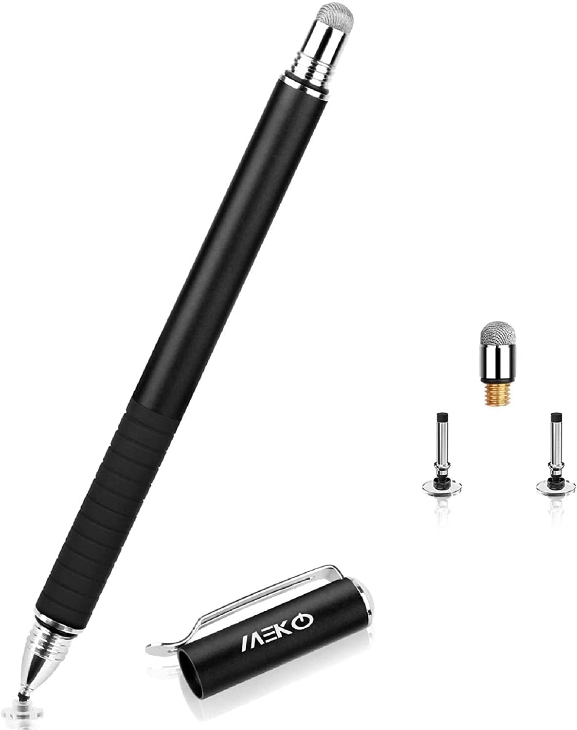 2-in-1 Stylus Precision Disc Styli Touch Screen Pen with 3 Replaceable ...