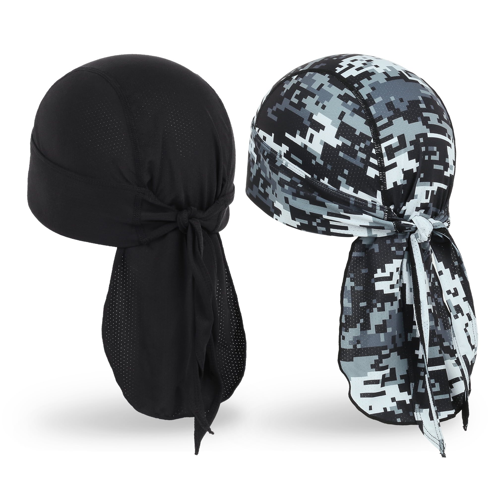 MELASA Cooling Do Rags Skull Cap Helmet Liner, Sweat Head Wraps ...