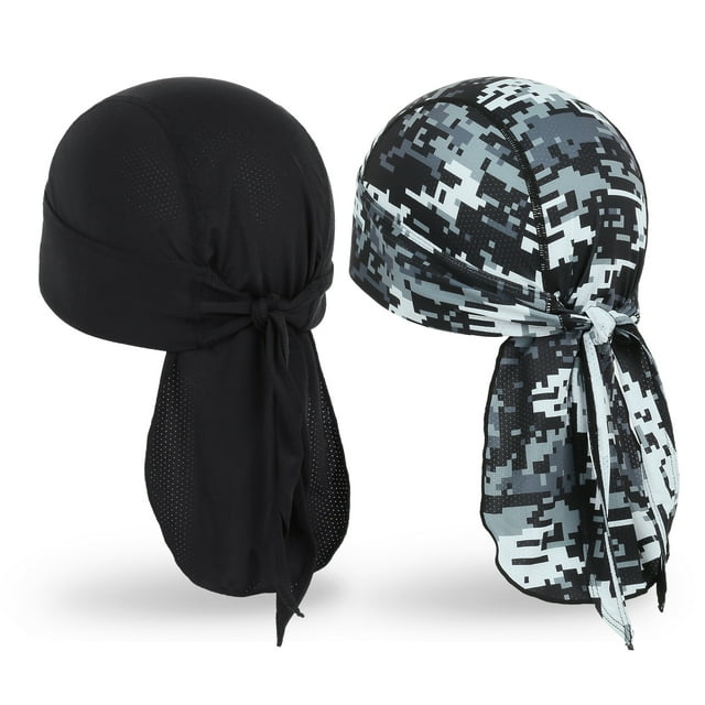 MELASA Cooling Do Rags Skull Cap Helmet Liner, Sweat Head Wraps ...