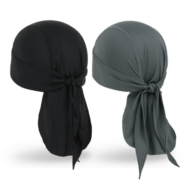 MELASA Cooling Do Rags Skull Cap Helmet Liner, Sweat Head Wraps ...
