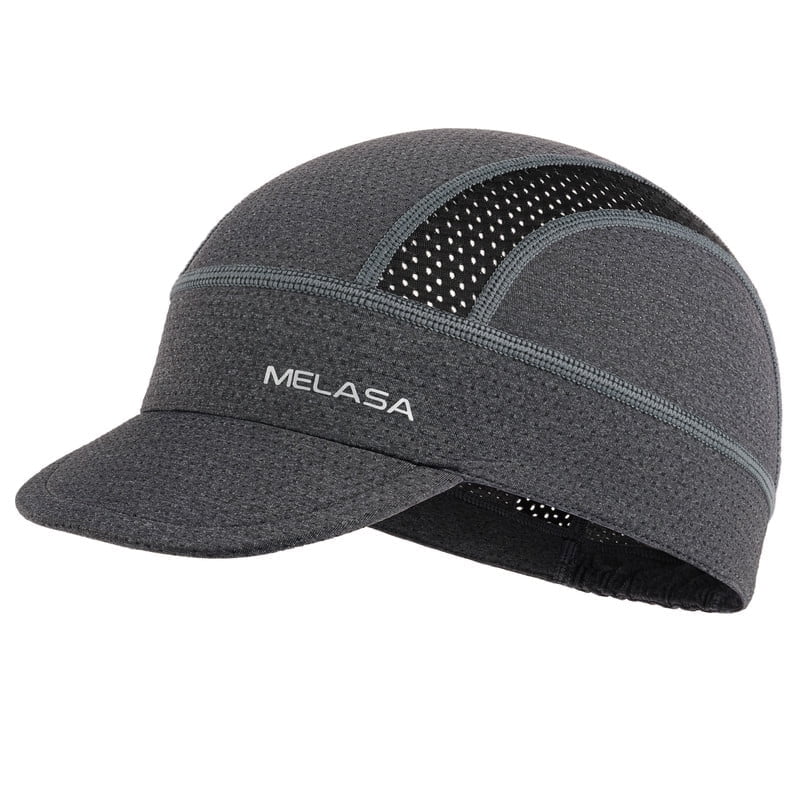 MELASA Cycling Cap, Cooling Skull Cap Helmet Liner with Sun Visor, Sun ...