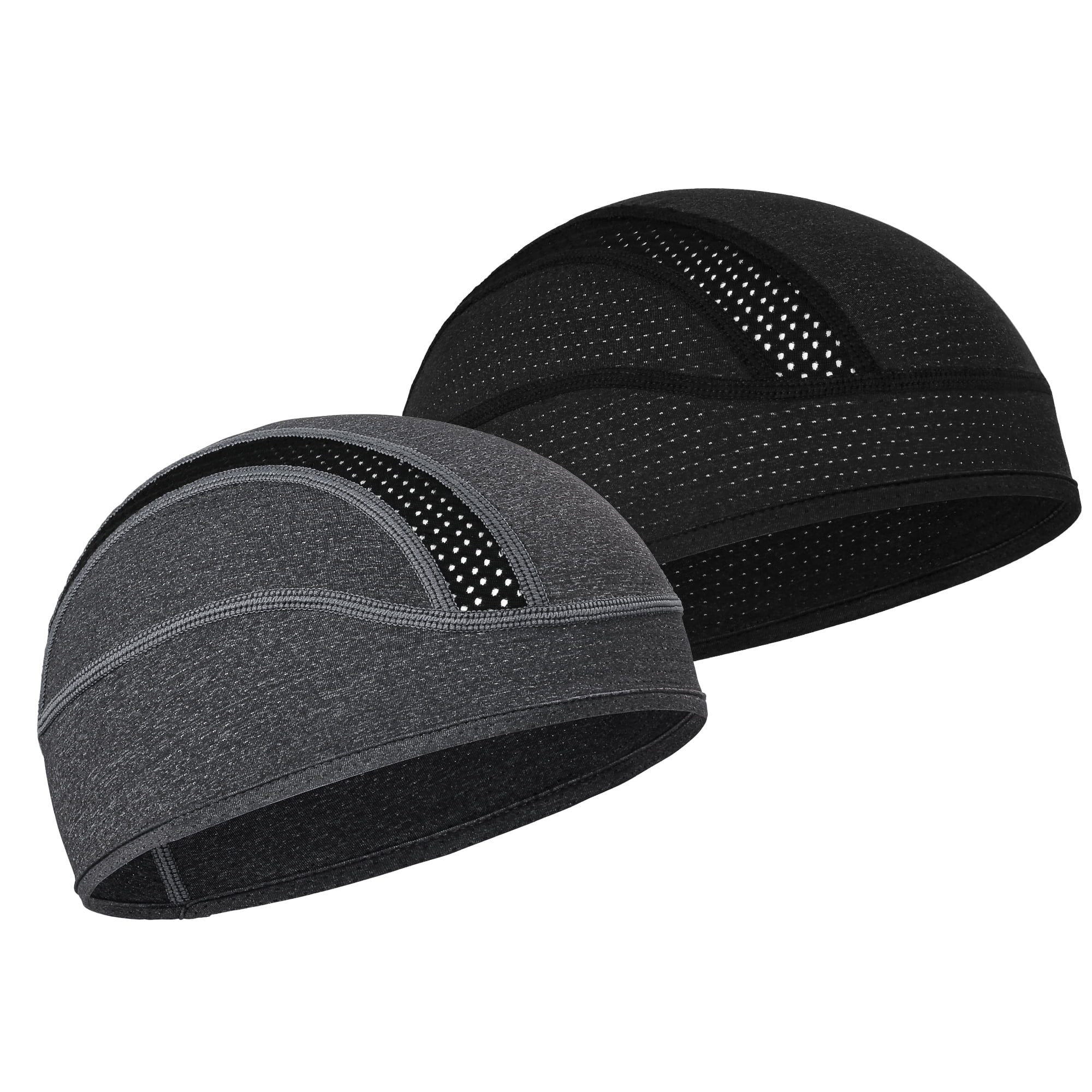 MELASA Skull Cap Helmet Liner Beanie, Cooling Mesh Cycling Running Hat ...
